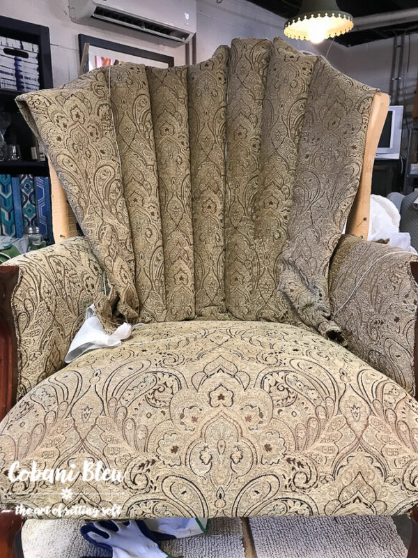 Channel Back #2: Guess what happened when I upholstered this one ...