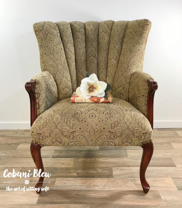 Channel Back #2: Guess what happened when I upholstered this one ...